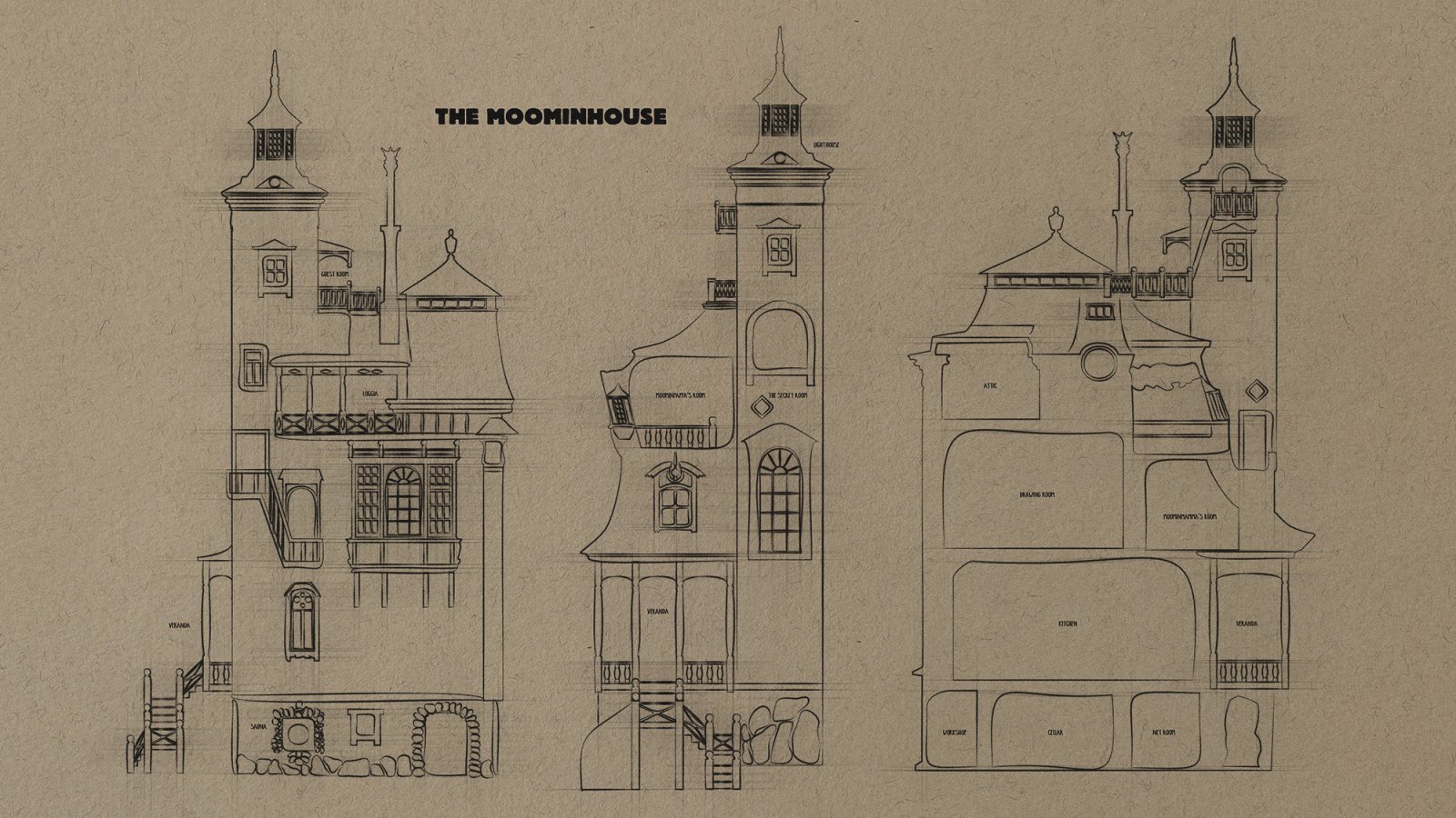 Making of the Moominhouse at the Moomin Museum in Tampere