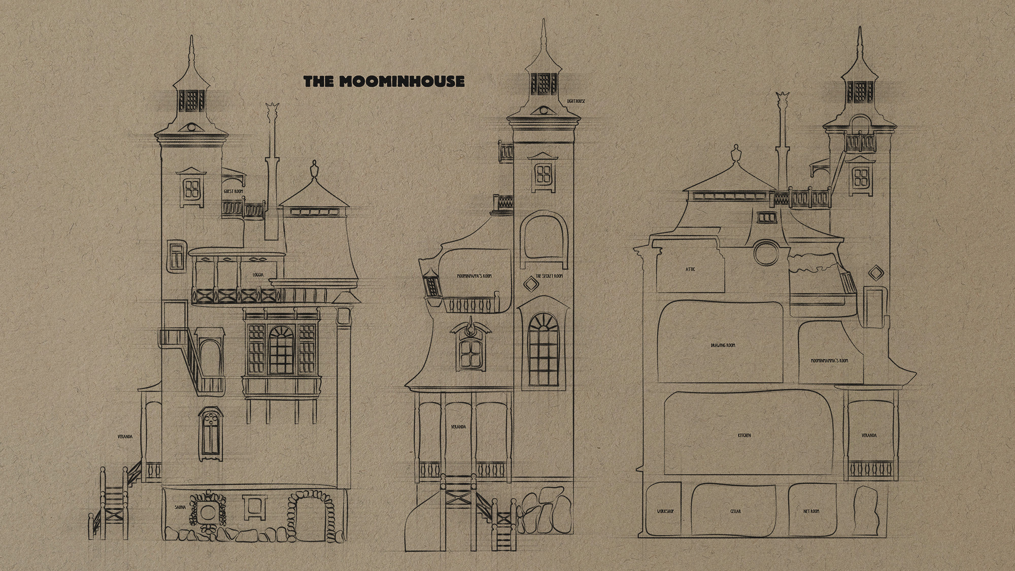 Making of the Moominhouse at the Moomin Museum in Tampere