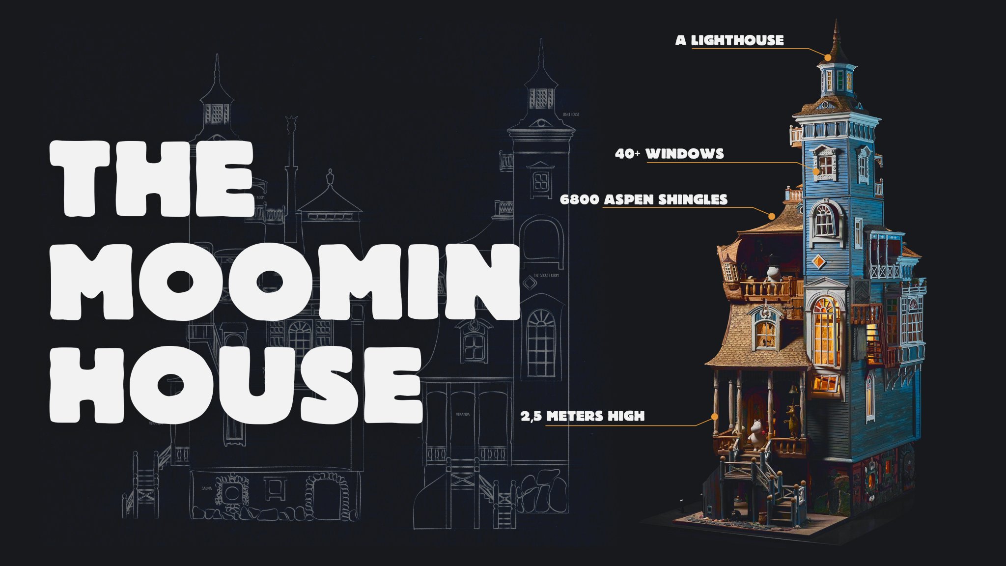 Making of the Moominhouse at the Moomin Museum in Tampere