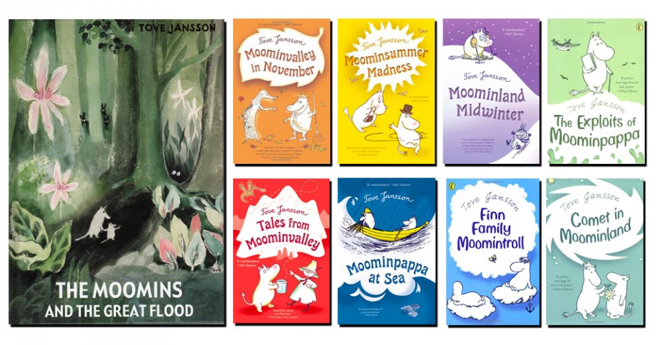 Moomin book covers - Check the complete list and choose your favourite