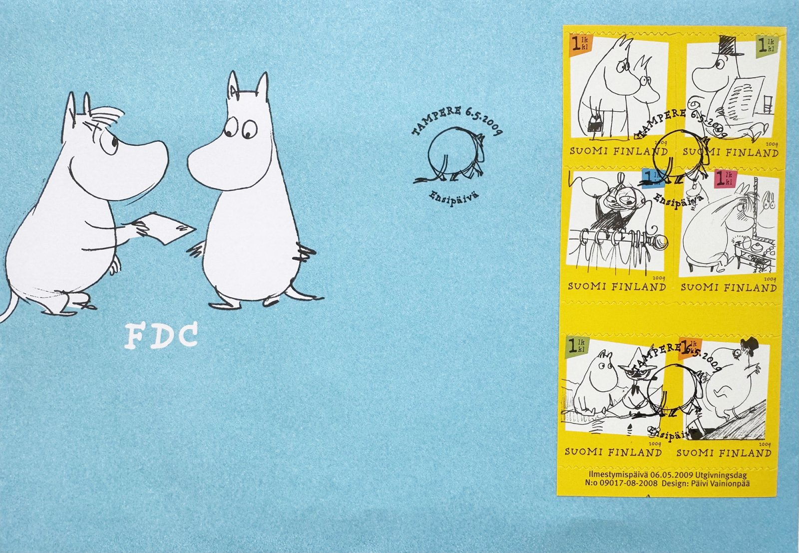 The history of Moomin stamps in Finland