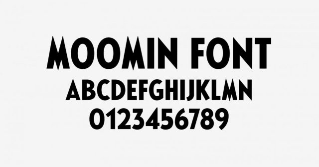 Moomin font - The Moomin font is based on Tove Jansson's handwriting