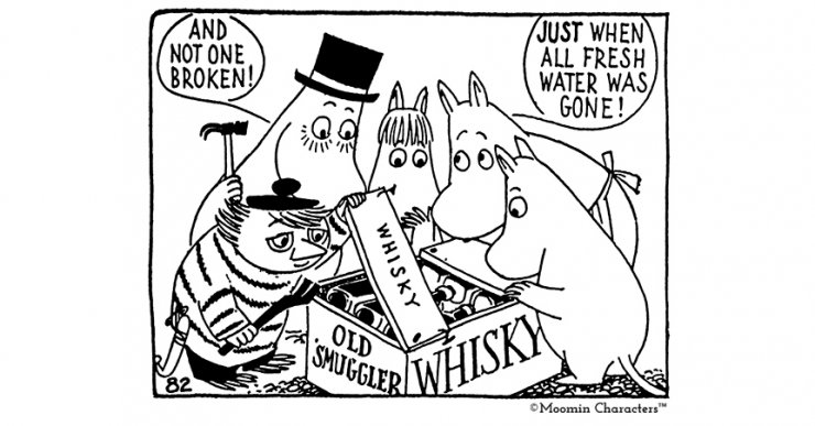 Easy now! It might be Whisky! - Moomin Old Smuggler Whisky - Moomin