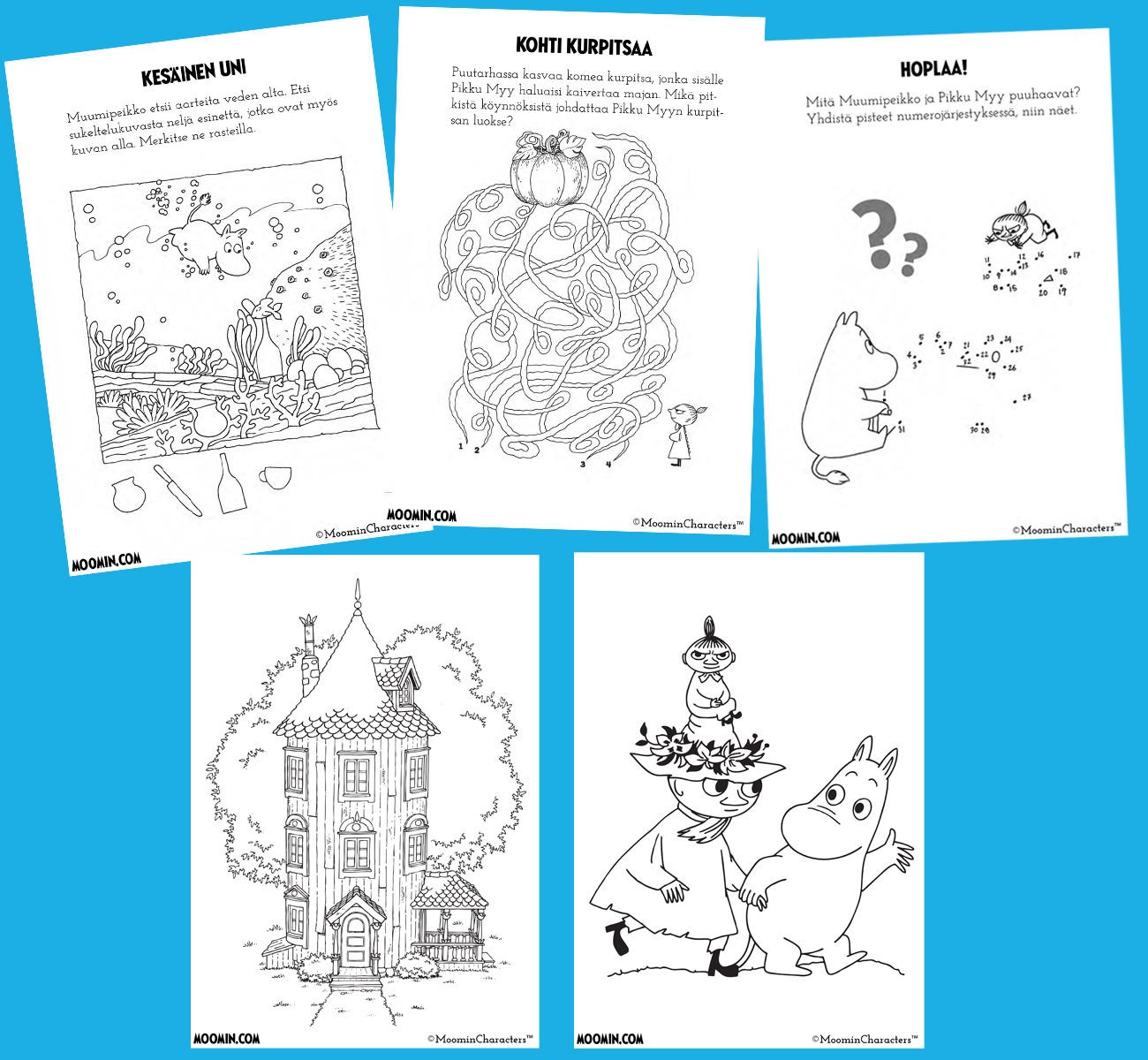 Moomin colouring pages - download for free - Moomin