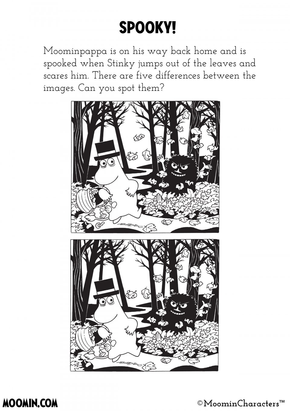 Moomin Printables: Download free Moomin activity pages