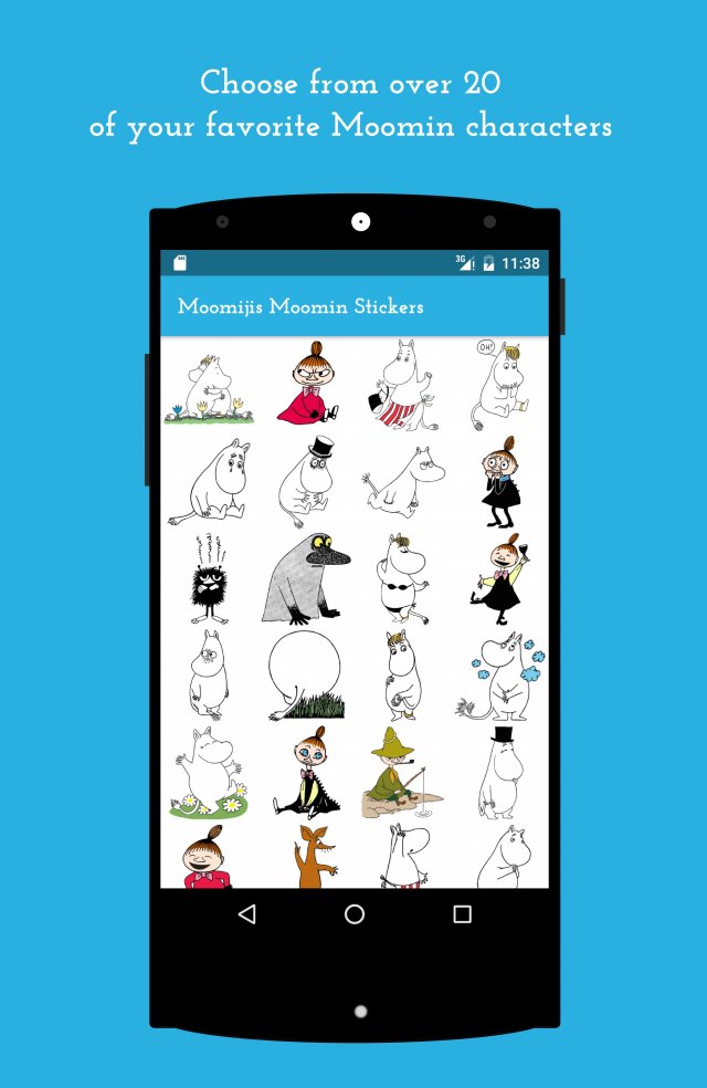 Moomin Stickers: Try the super cute Moomijis with our official app