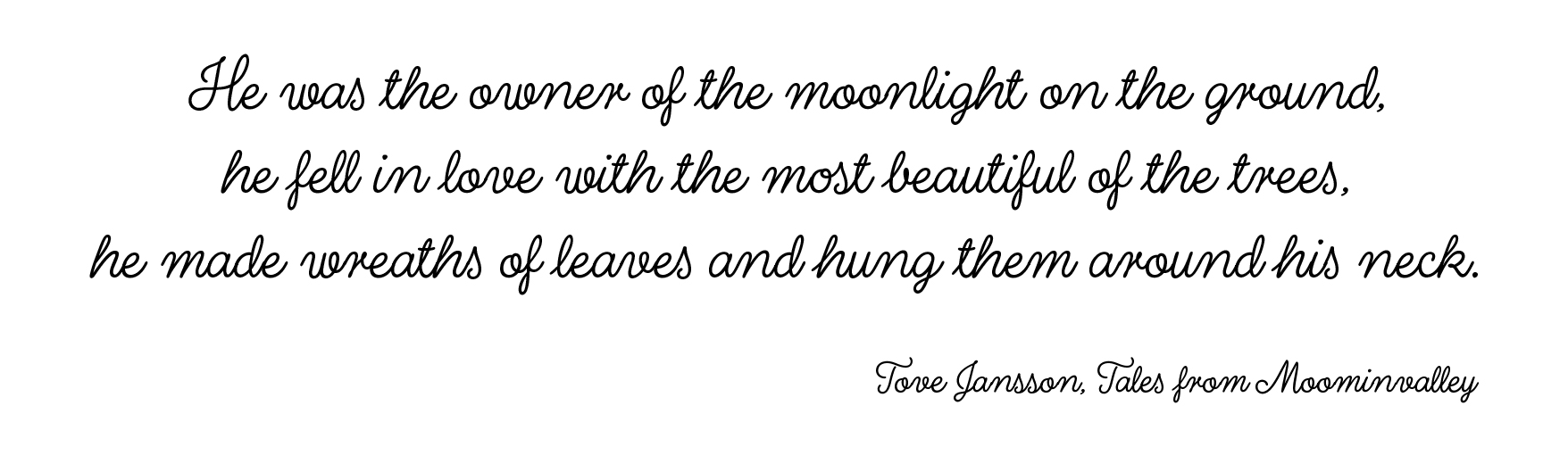 Beautiful wreaths illustrated by Tove Jansson - Moomin