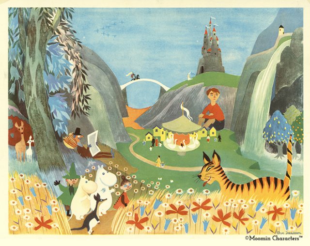 Rarely seen Moomin illustrations by Tove Jansson: vintage posters