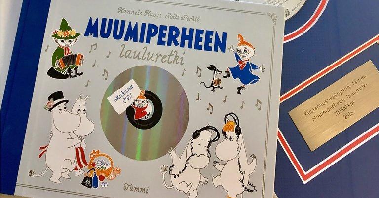 The Moomins' Song Trip awarded with the Platinum record - Moomin