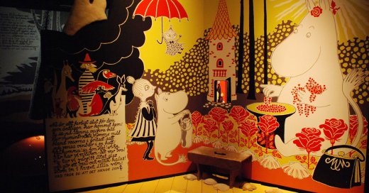 The Hur gick det sen? exhibition is an interactive Moomin exhibition