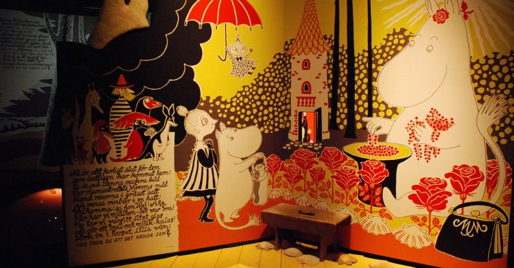 The Hur gick det sen? exhibition is an interactive Moomin exhibition