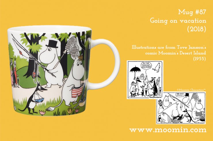Going on vacation mug: the 2018 Moomin x Arabia mug