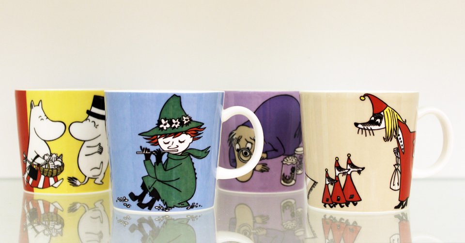 Stunning Moomin mugs by combining Tove Jansson's original illustrations ...