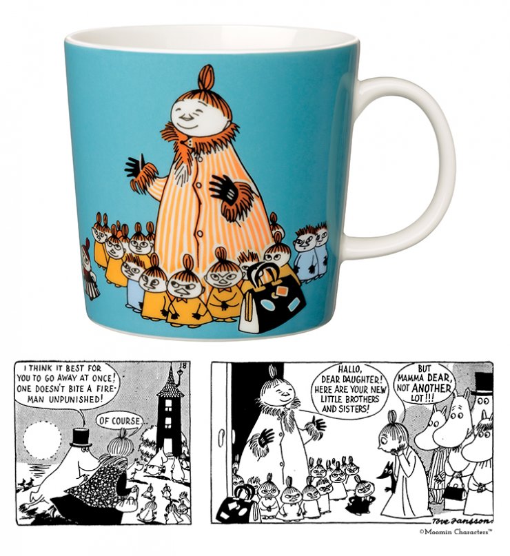 Moomin mug illustration from rarely seen Christmas letter by Tove ...