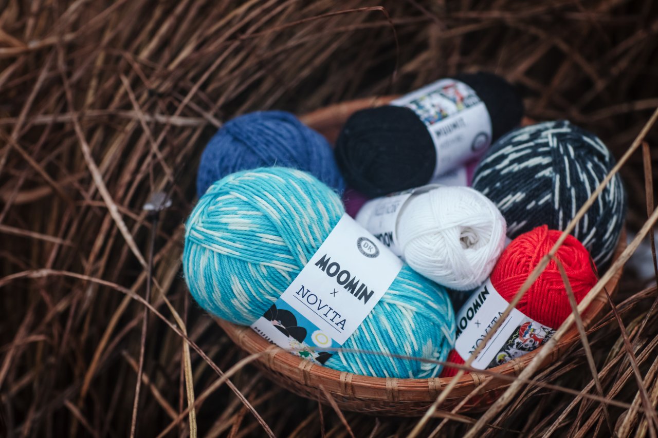 Moomin knitting with Novita - patterns, yarn and knitting books