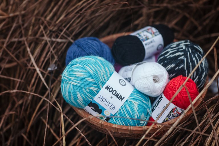 Moomin knitting with Novita - patterns, yarn and knitting books