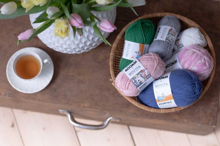 Moomin knitting with Novita - patterns, yarn and knitting books