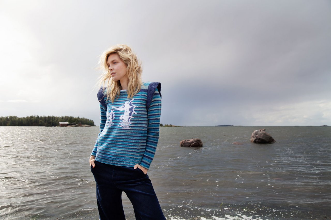 Moomin knitting with Novita - patterns, yarn and knitting books