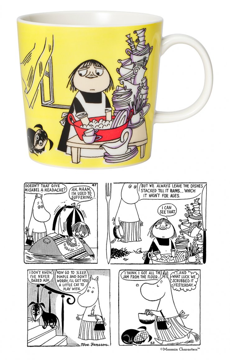 Misabel mug: the first Arabia x Moomin mug dedicated to Misabel