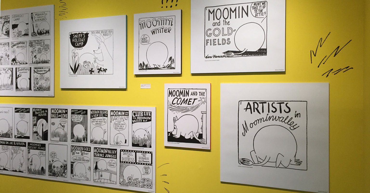 Moomin comics exhibition: discover Moomin comic strips
