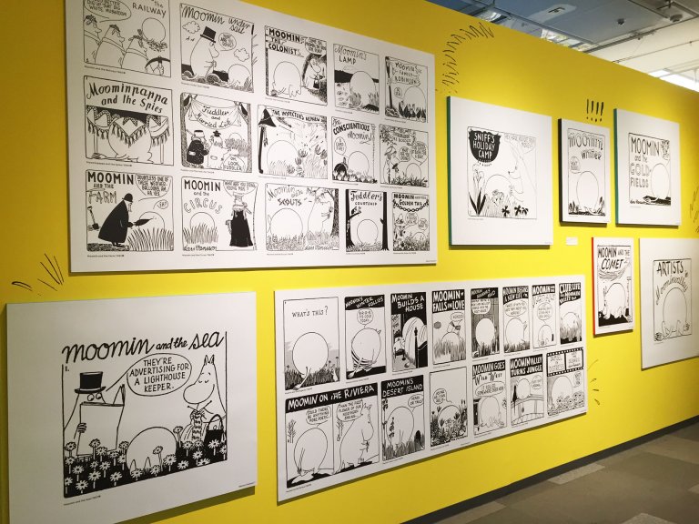 Moomin comics exhibition: discover Moomin comic strips