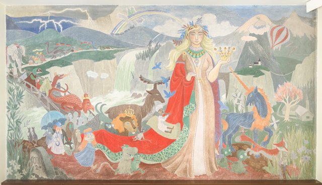 Tove Janssons väggmålningar gav ljus och färg till Finland