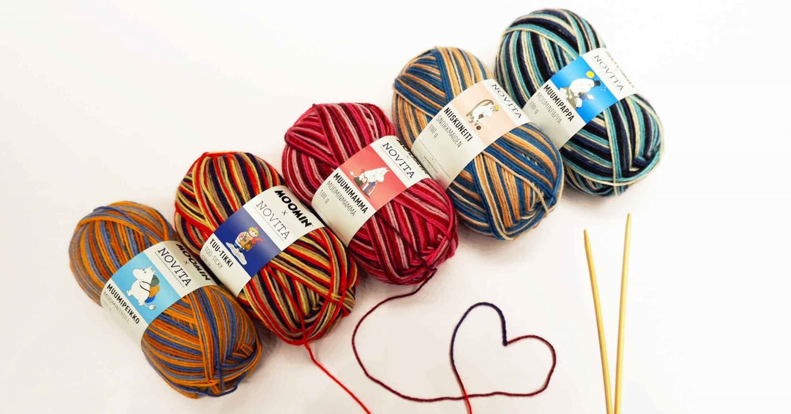 The new Novita x Moomin yarn inspired by Moomin characters is here!