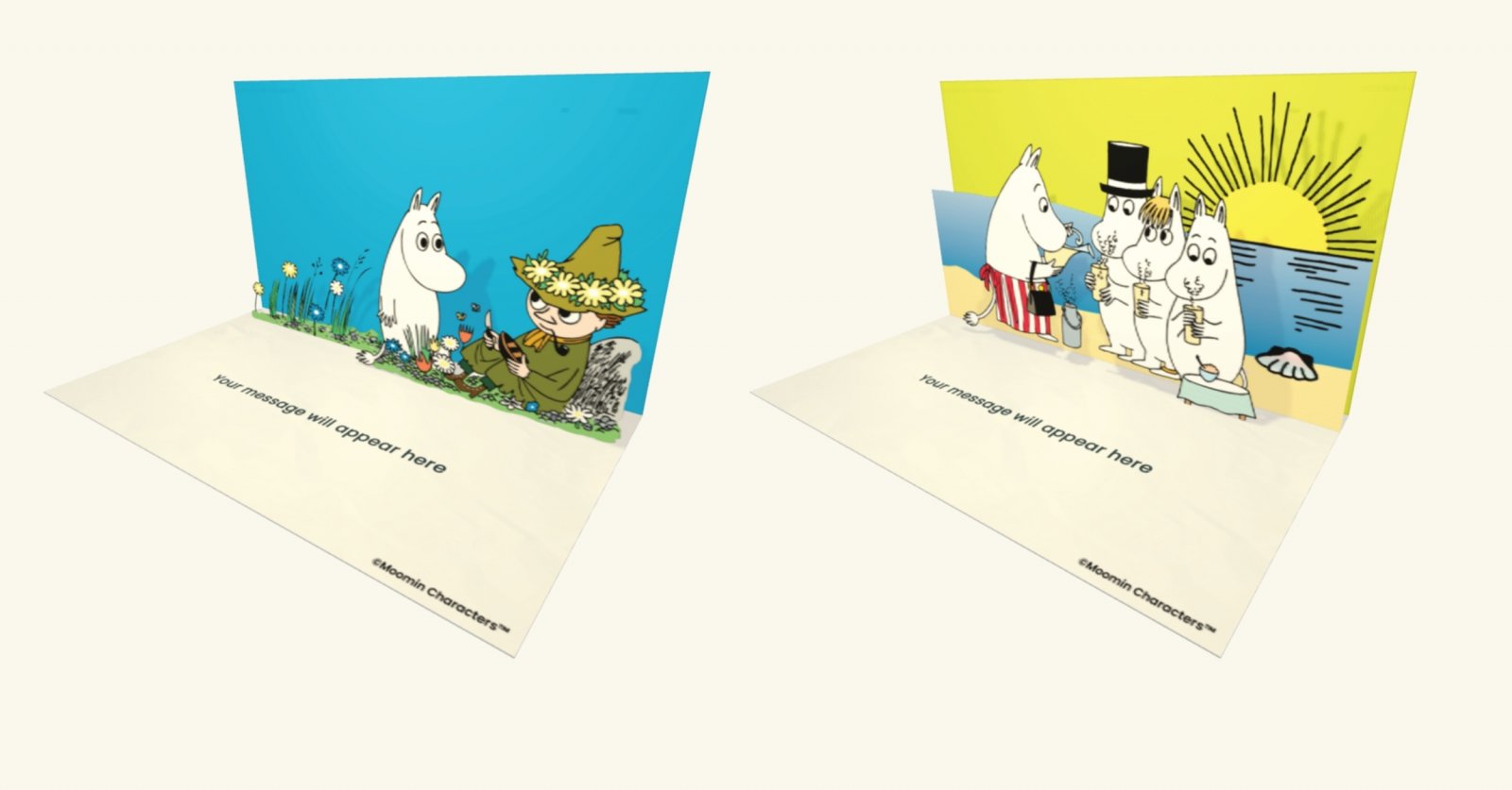 Cheer up a friend with igreetu's fun Moomin eCards!