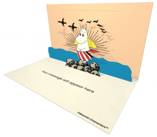 Cheer up a friend with igreetu's fun Moomin eCards!