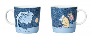 Winter Moomin mug 2021: Moomintroll encounters the wonders of winter