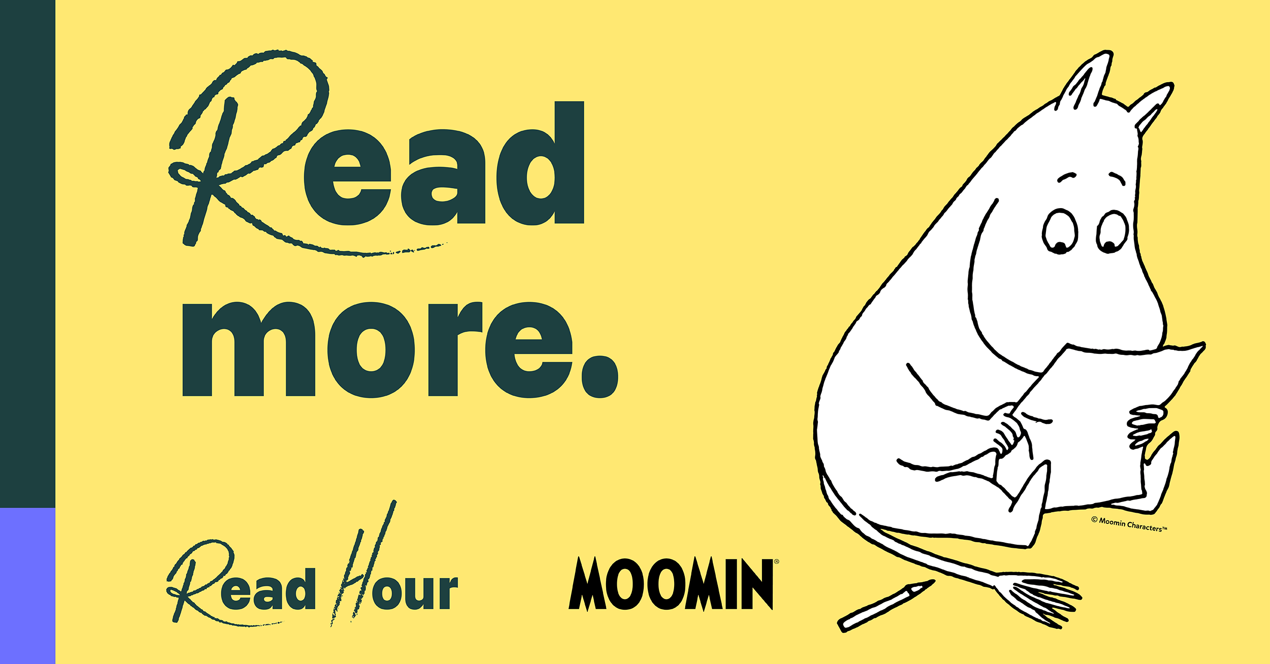 Read Hour is soon here! Read more with the Moomins on 8.9.2021