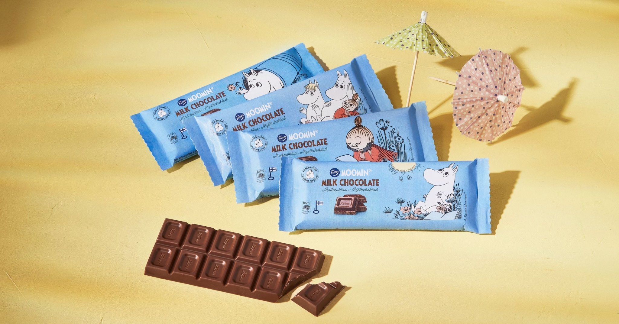 Delicious chocolate novelties by Fazer now available on the Moomin Shop!