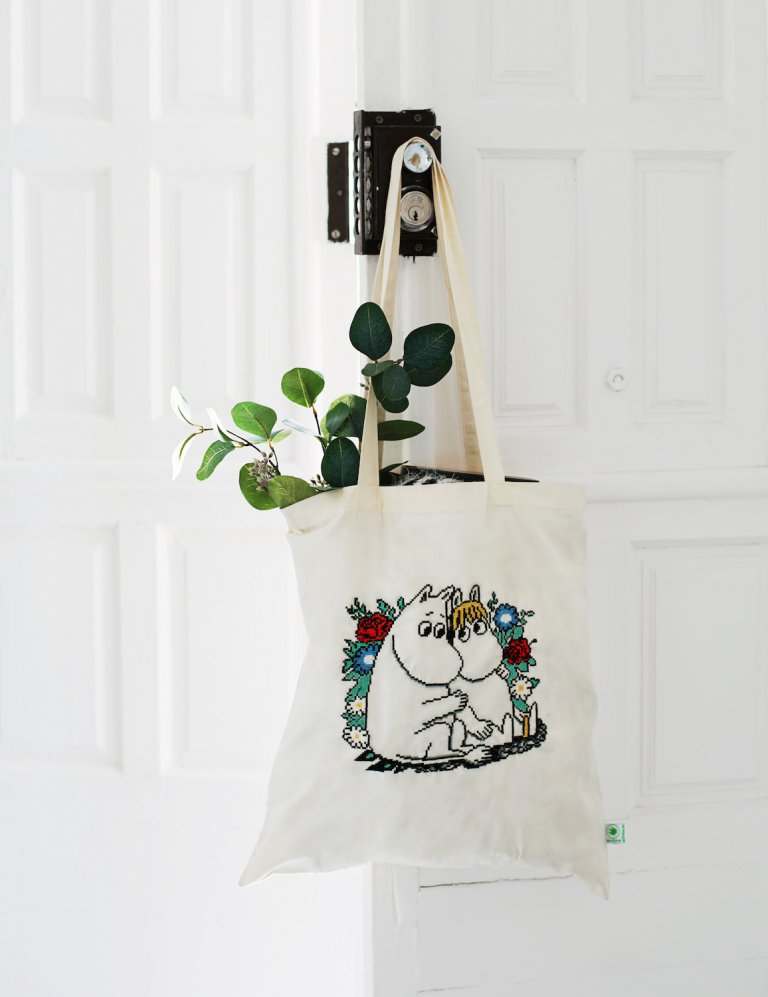 Cross-stitch a Moomin with The Folklore Company’s embroidery kits