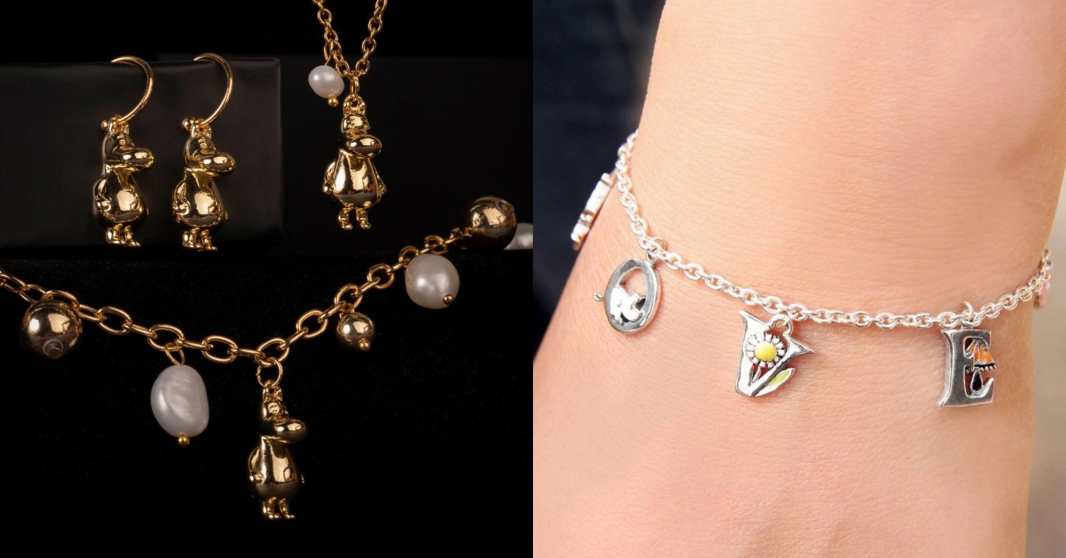 Add some sparkle to your day with beautiful Moomin jewellery