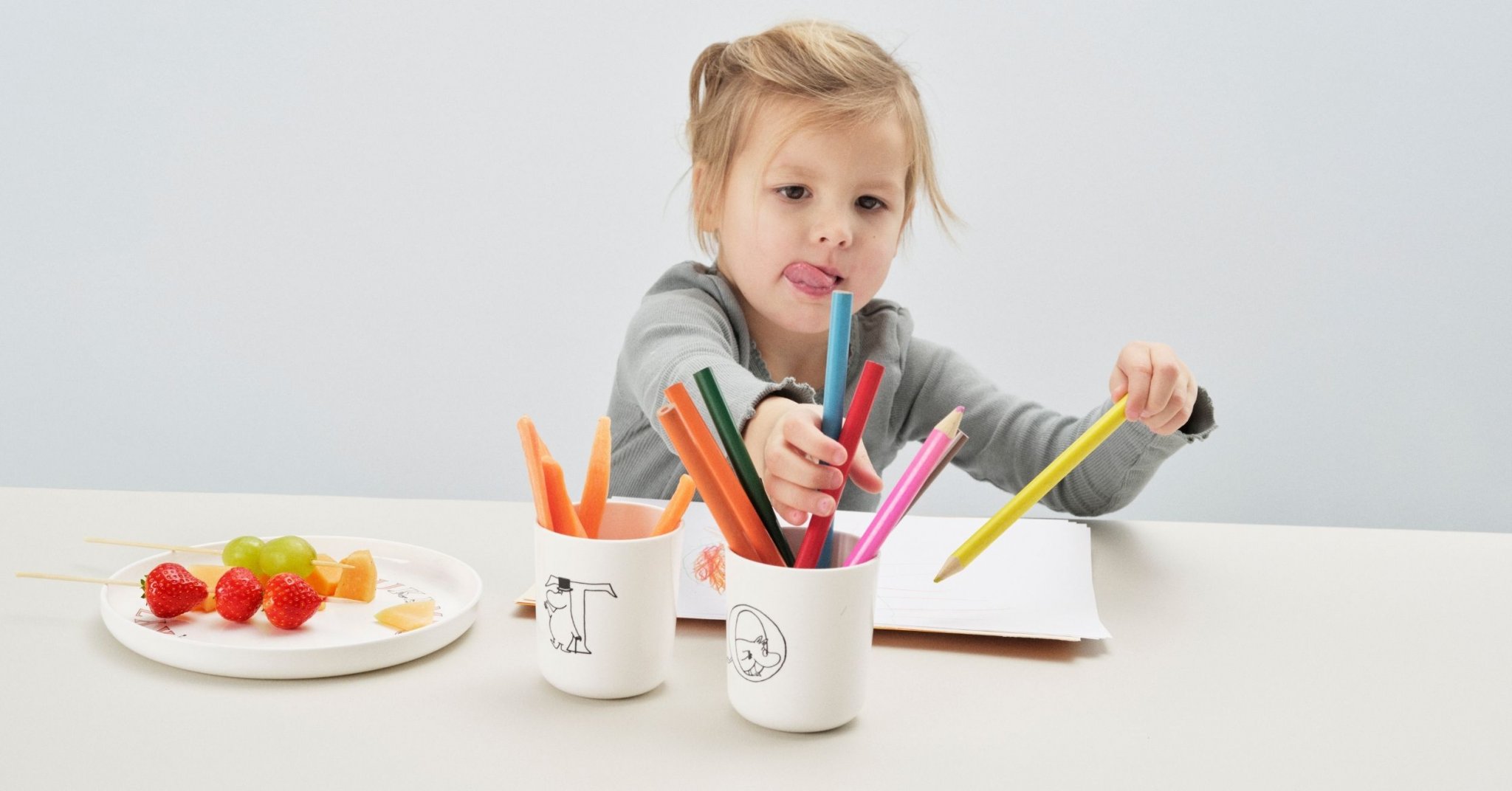 RIG-TIG’s new Moomin cups and plates inspire children to play with words