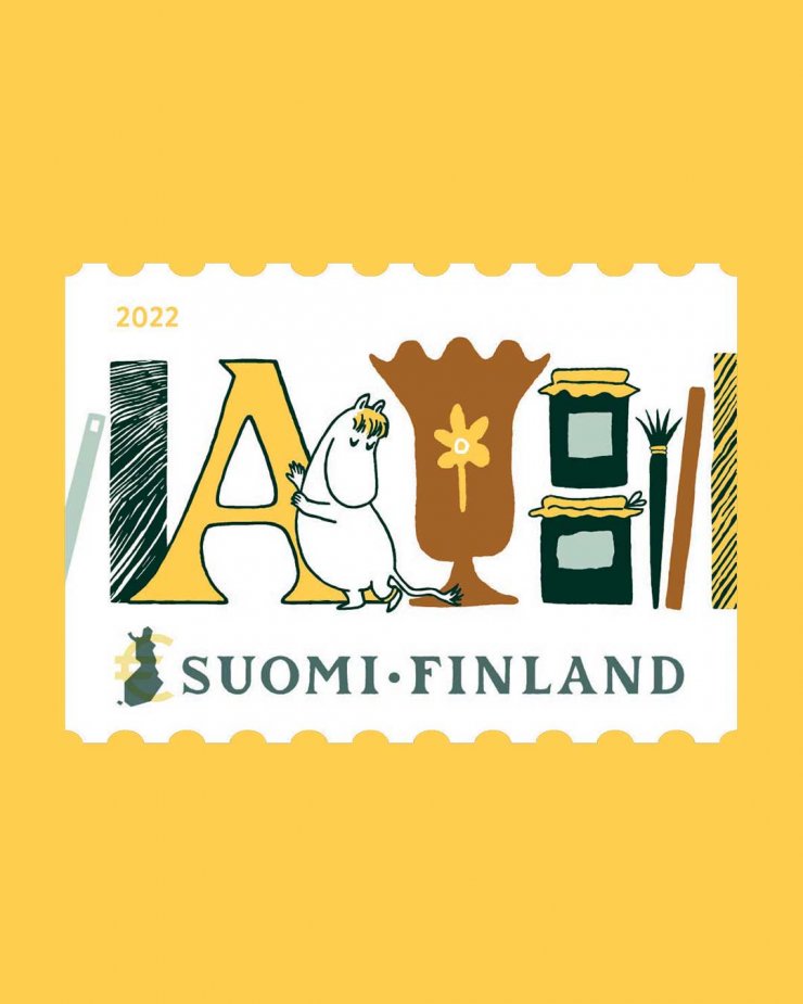 The new Moomin ABC stamps encourage reading and writing skills