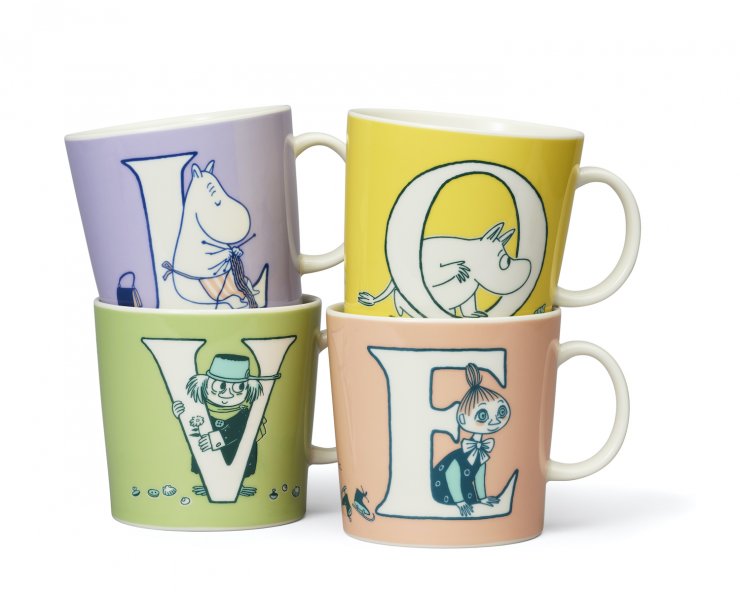 LOVE at first sight – new Alphabet Moomin mugs coming soon