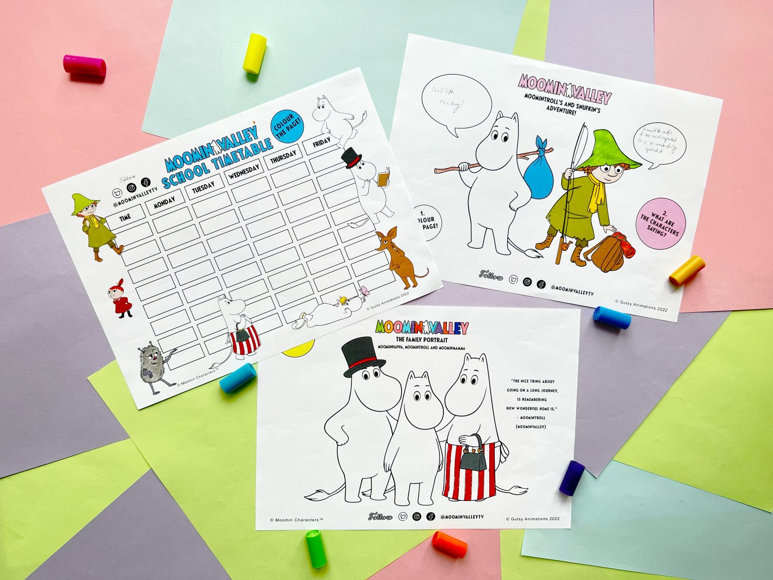 Moomin printables: Download free Moomin activities