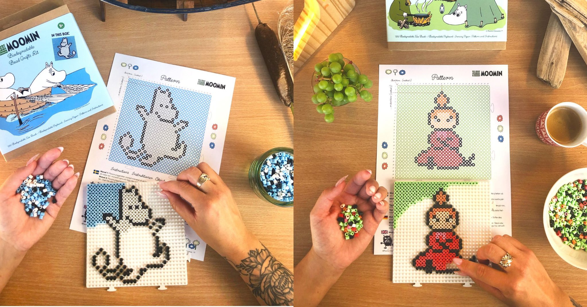 Nostalgic crafts with NABBI's biodegradable Moomin beads