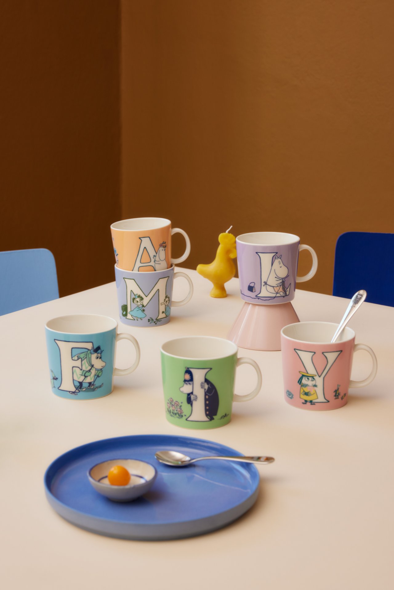 Set the table with meaningful words – Alphabet Moomin mugs