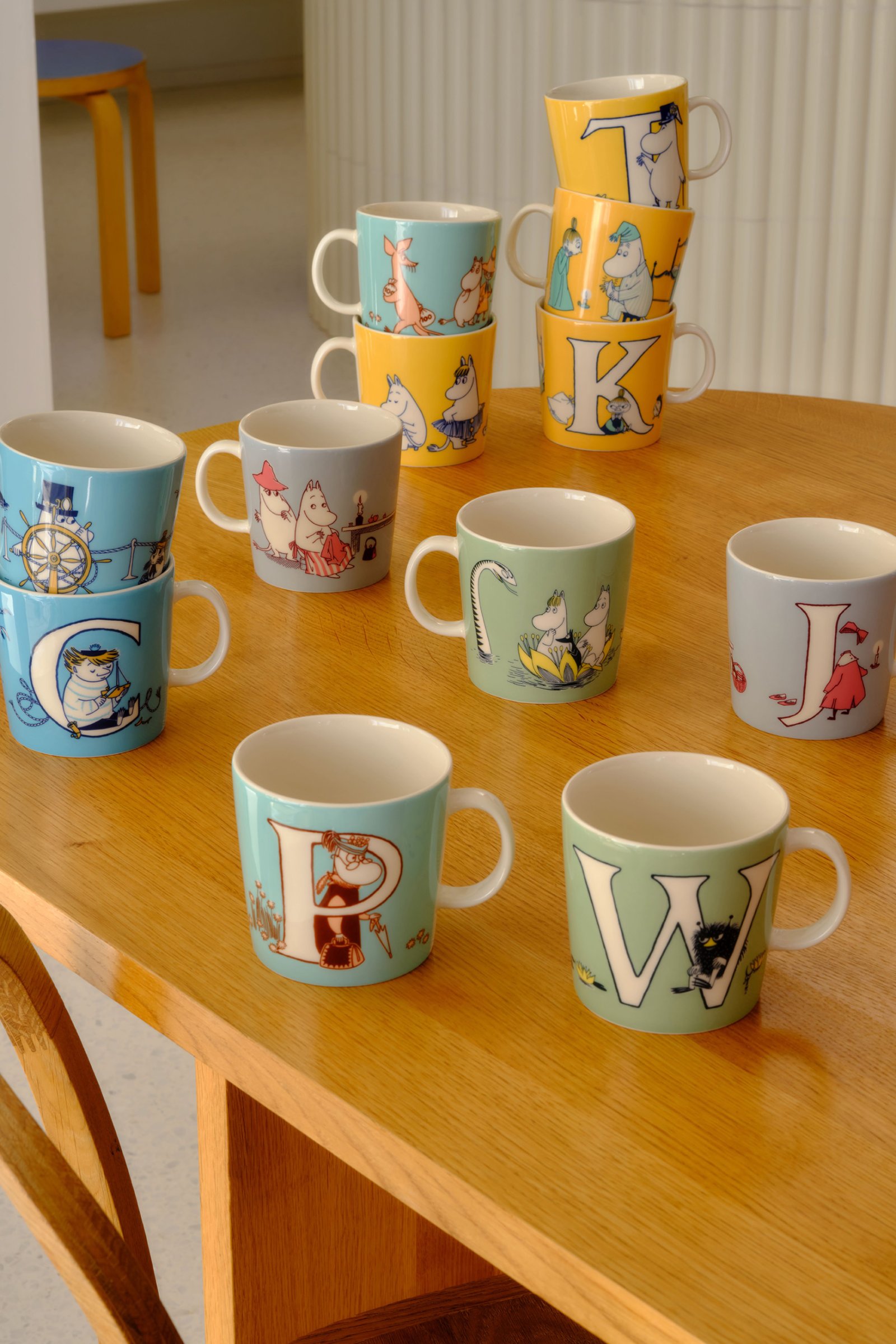 Set the table with meaningful words – Alphabet Moomin mugs