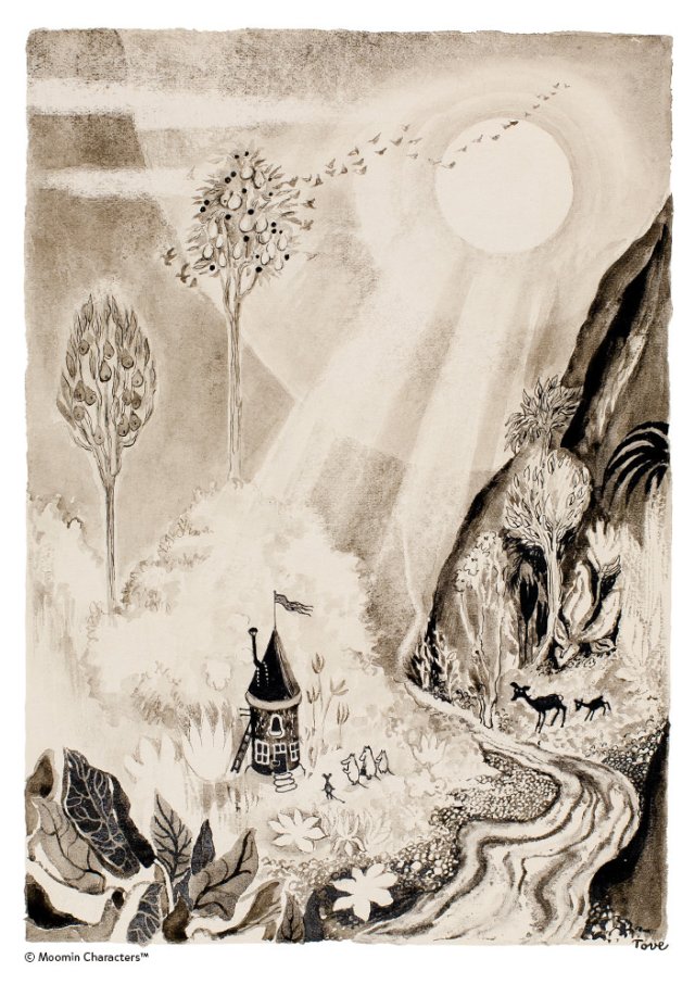 Moomin Arabia firar Mumin 80 med handmålade muminmuggen Hem