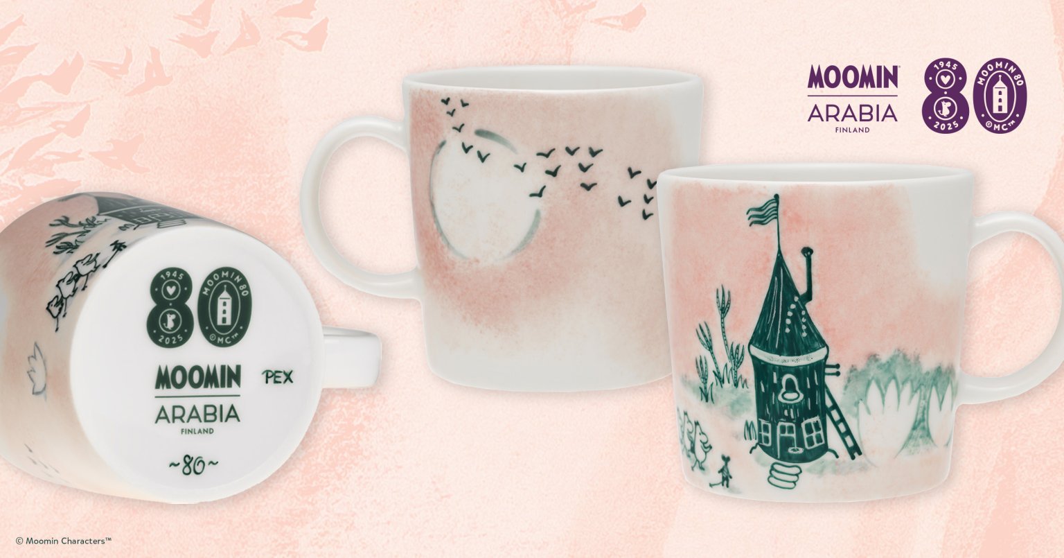 Moomin Arabia celebrates Moomin 80 with hand-painted Moomin mug Home