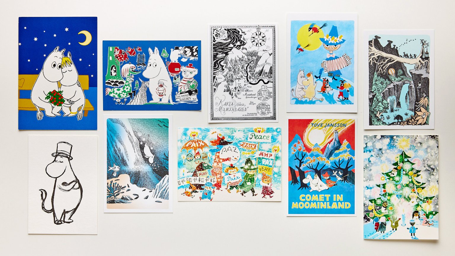 Moomin postcards unite fans all over the world