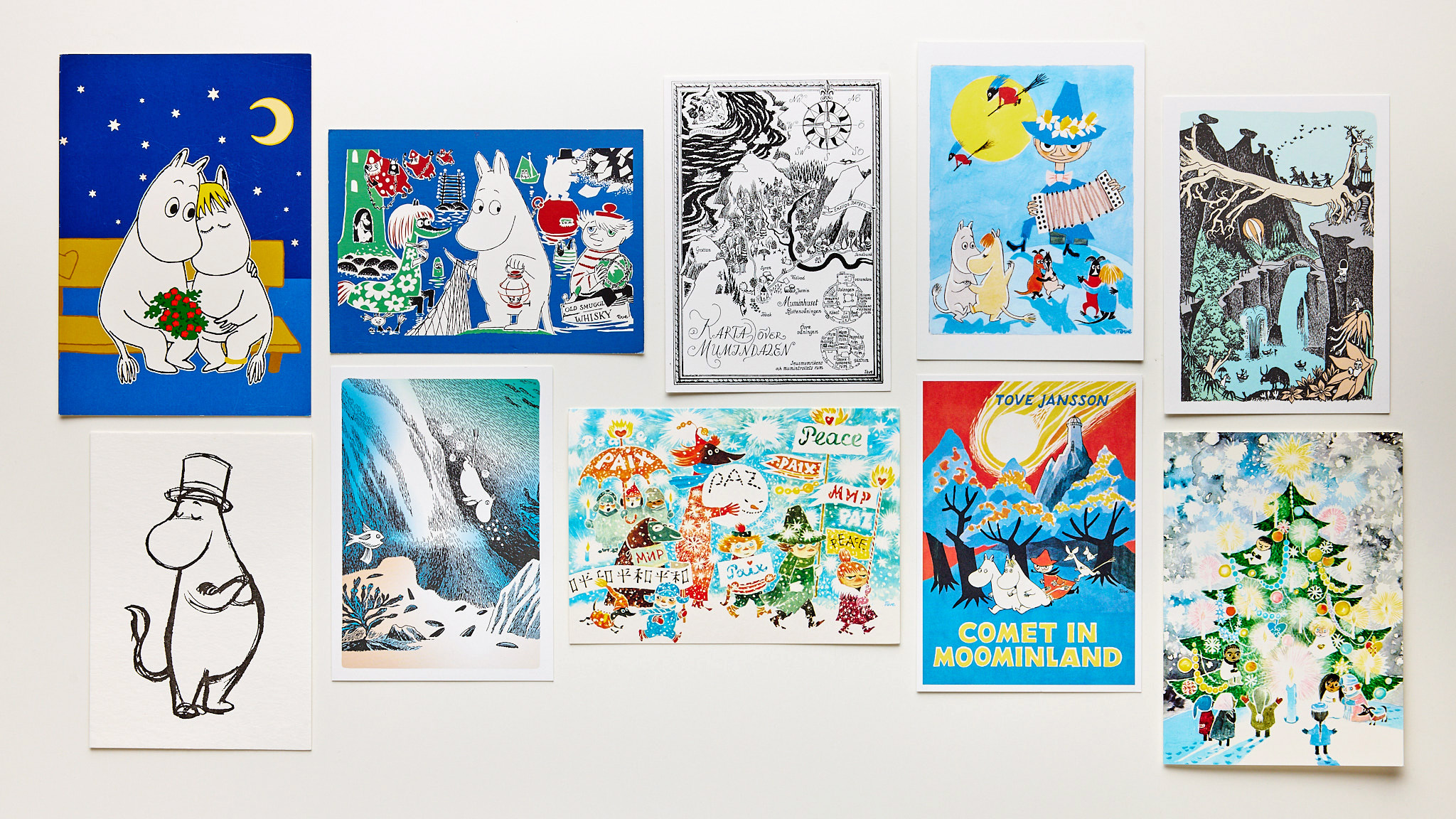 Moomin postcards unite fans all over the world