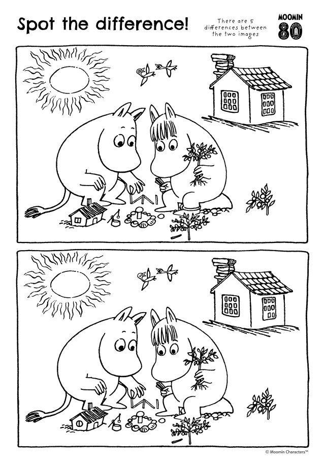 Moomin printables: Download free Moomin activities
