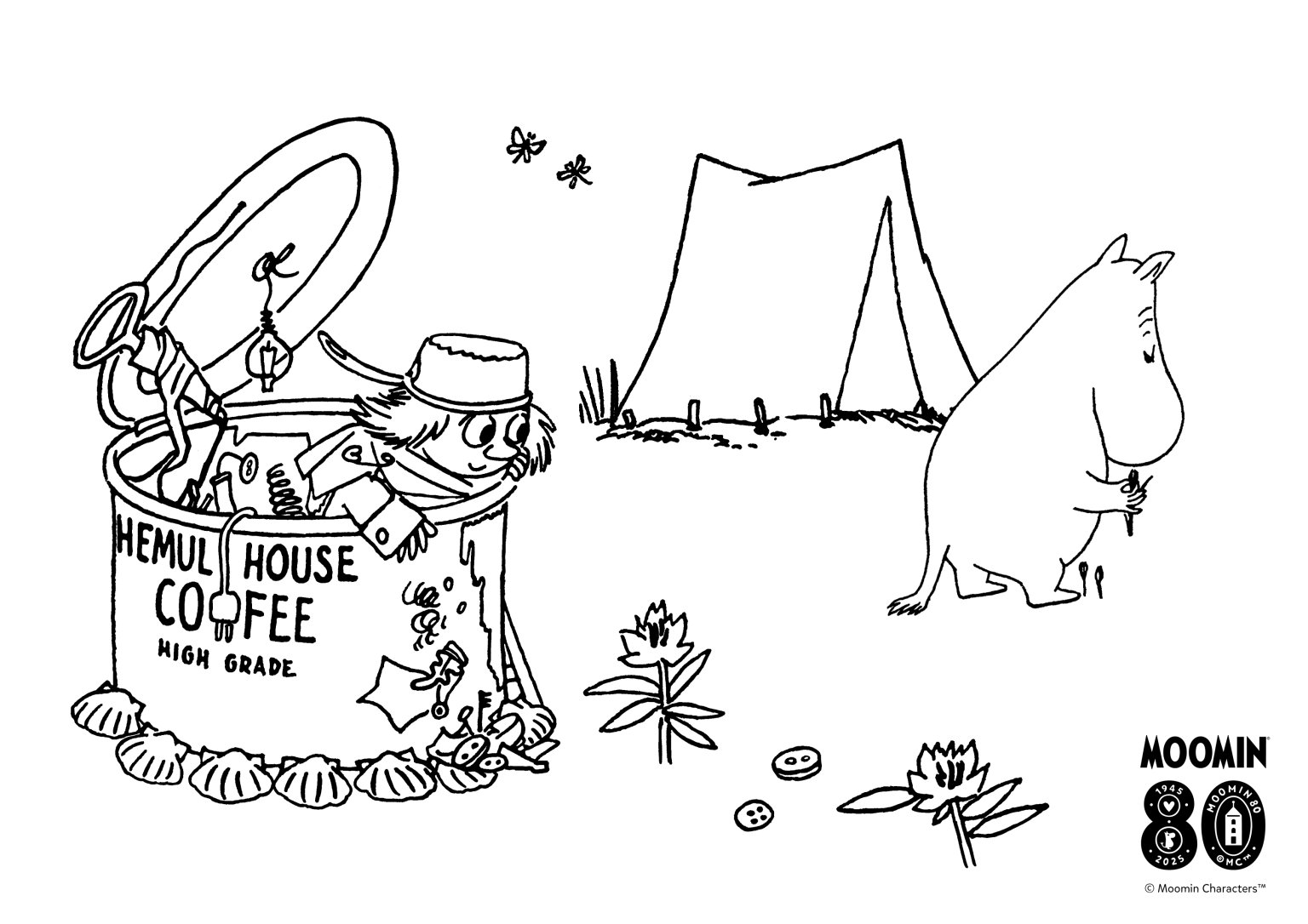 Lataa hauskoja Muumi-tehtäväsivuja ilmaiseksi kaikenikäisille