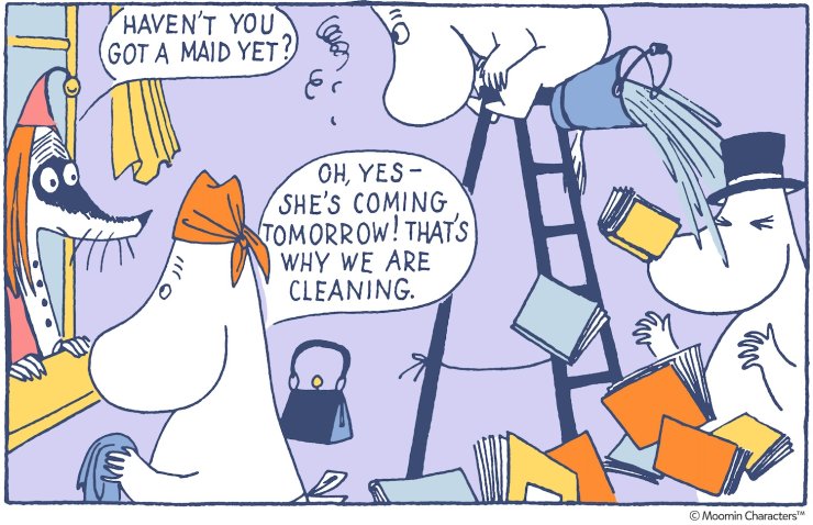 "It was wonderful to be cleaning" – spring cleaning in Moomin style