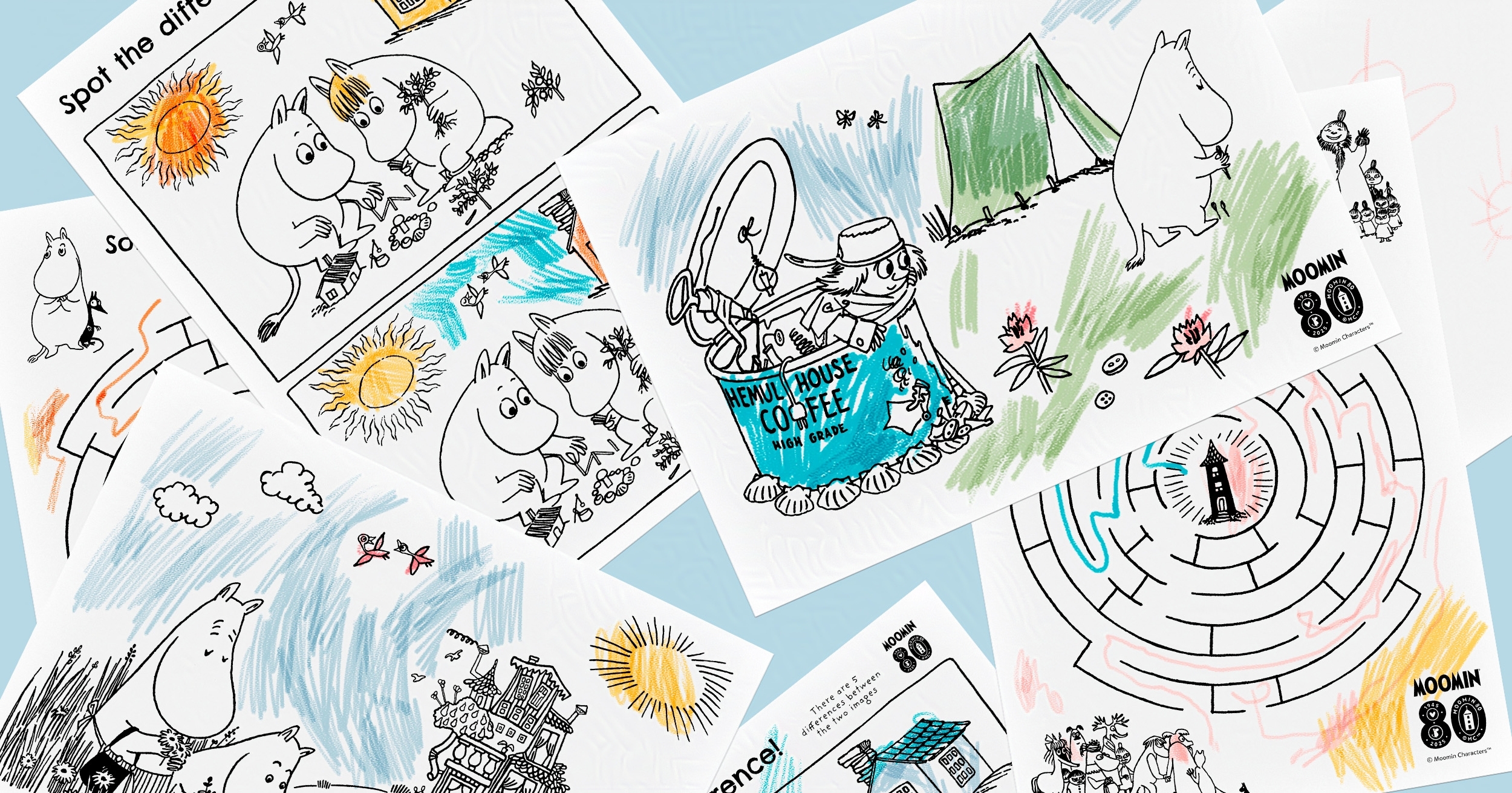 Moomin printables: Download free Moomin activities
