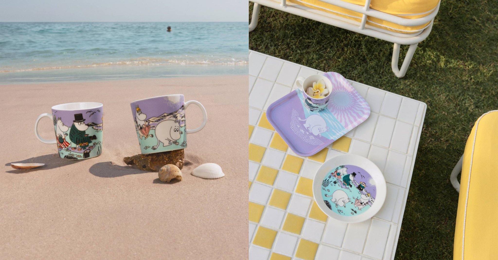 An invitation to the beach – Beach Day Moomin mug